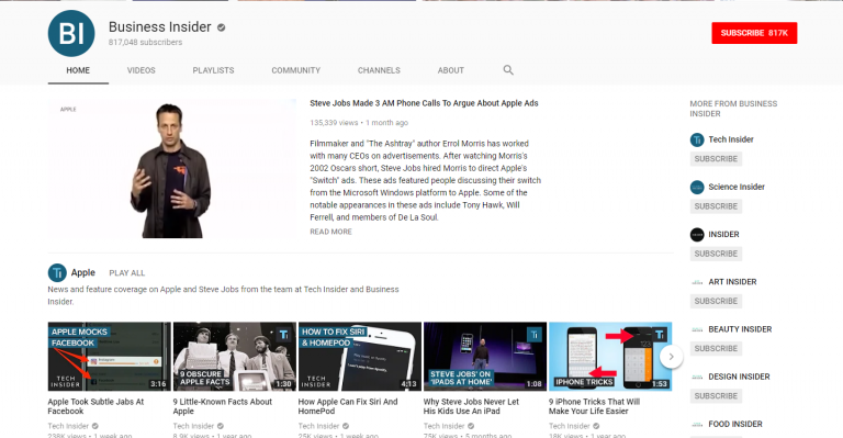 The Three Best Business YouTube Channels - According to Plesk