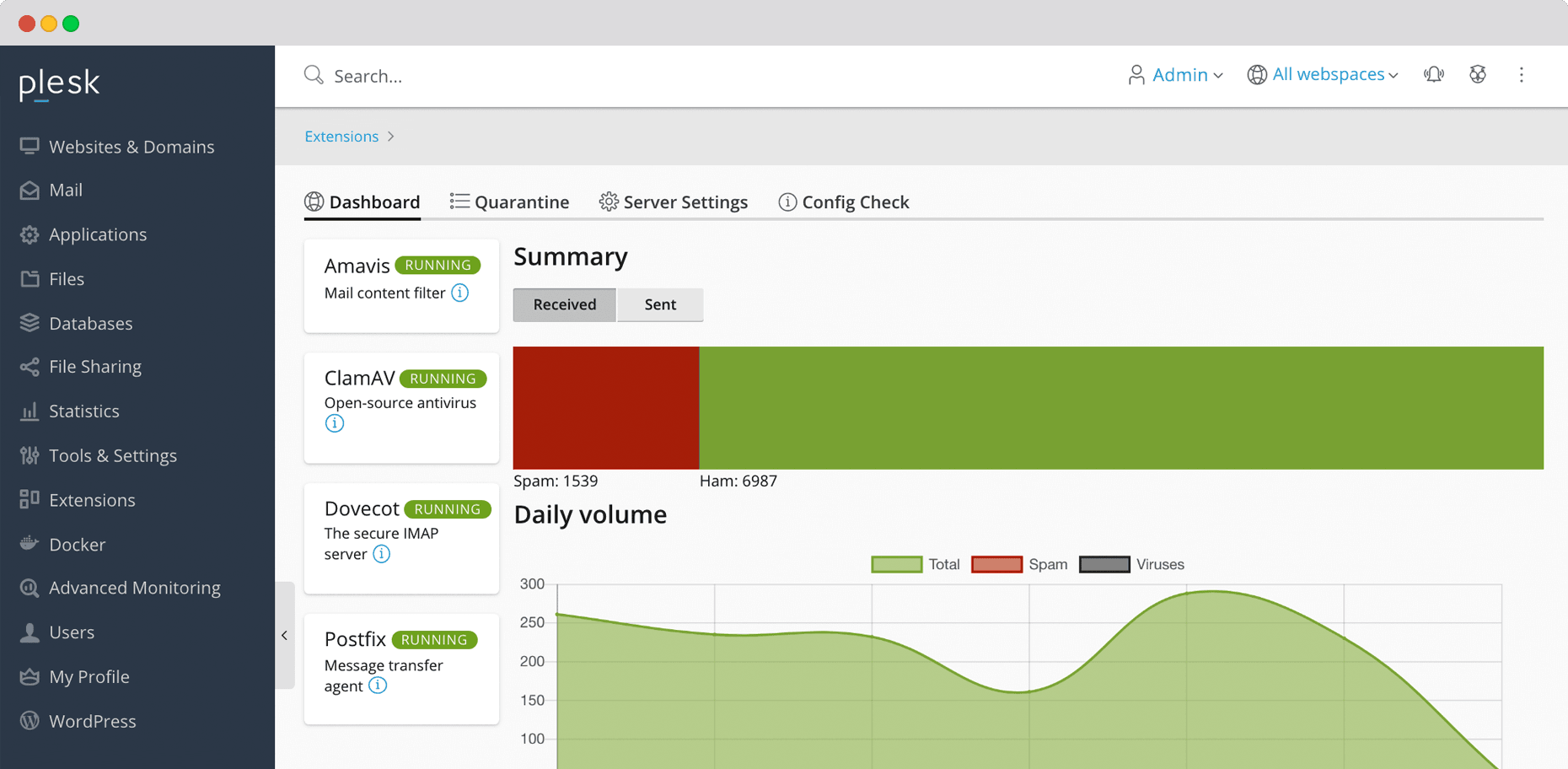 Plesk Email Security - Email Hosting, Virus, Spam Solutions - Plesk