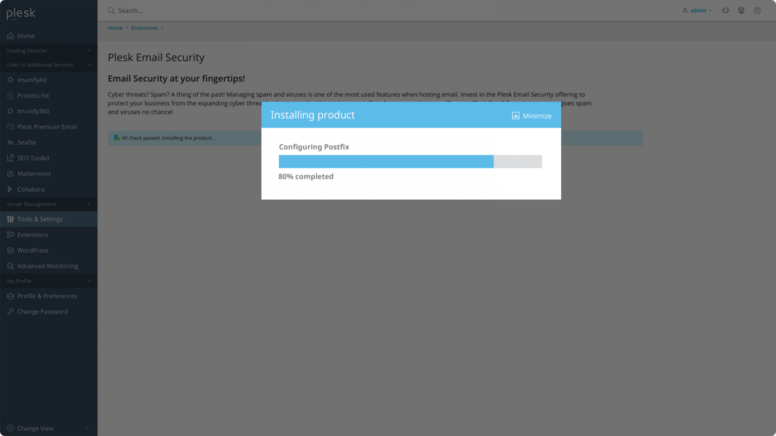 How To Integrate Plesk Premium Email With Plesk Email Security Plesk