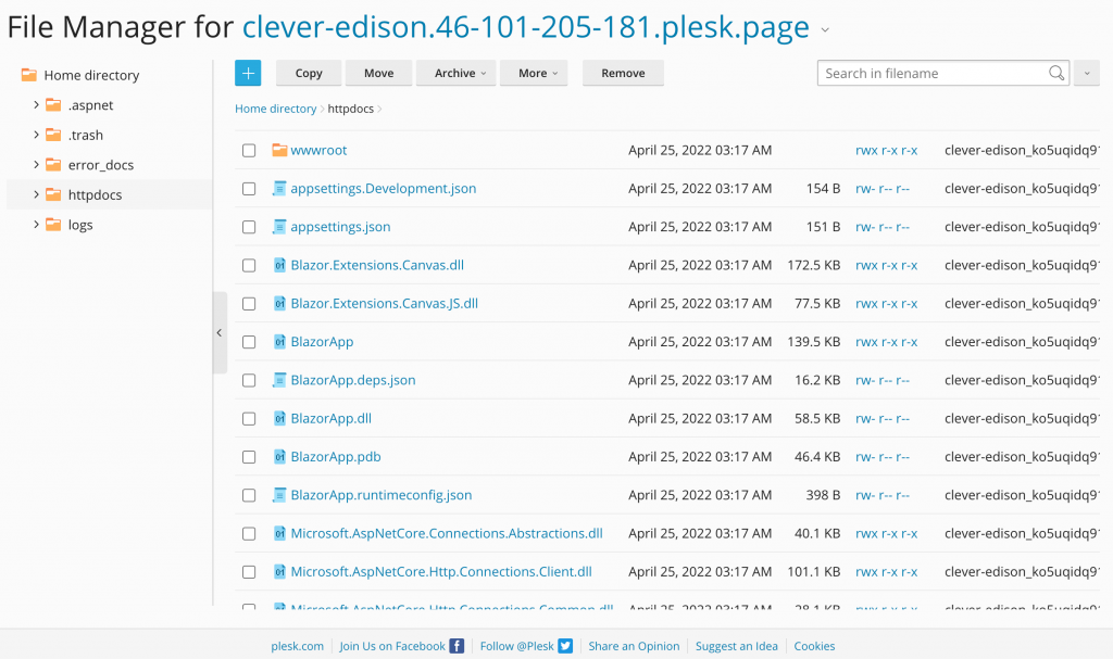 .NET Application Hosting in Plesk - Plesk