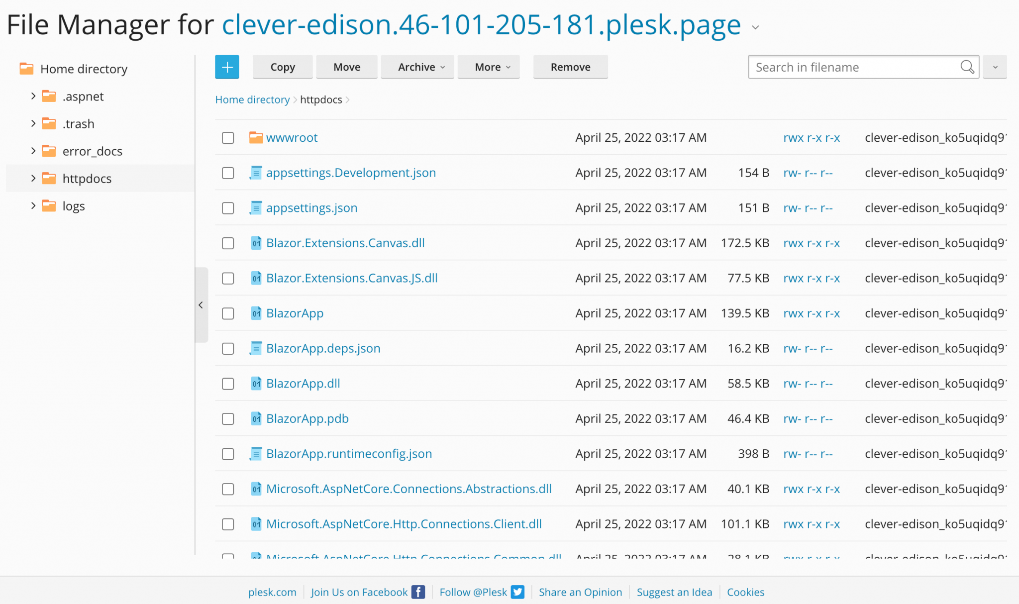 Net Application Hosting In Plesk Plesk