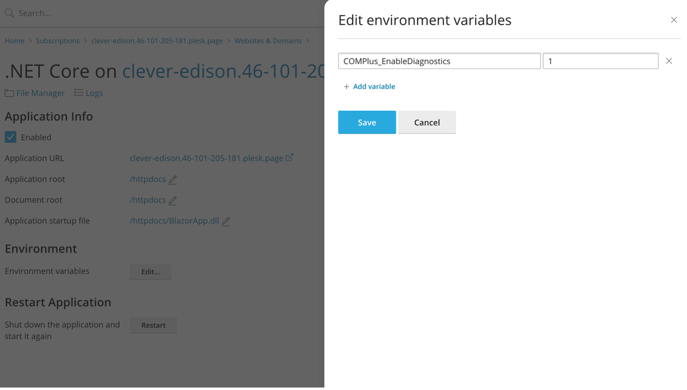 .NET Application Hosting in Plesk - Plesk