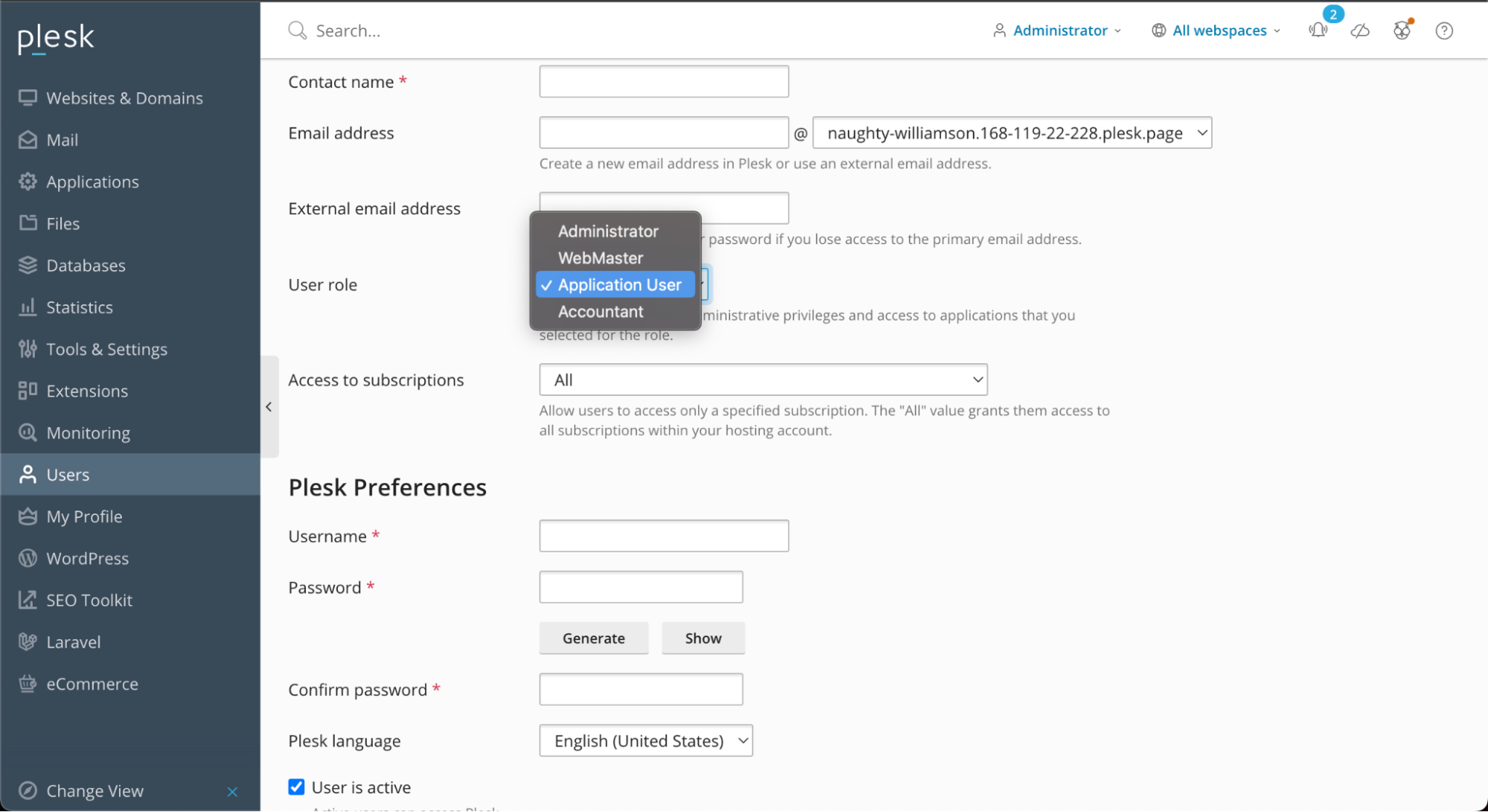 How to Grant Access to Your Website in a Secure Way - Plesk