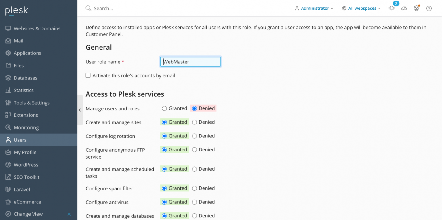 How to Grant Access to Your Website in a Secure Way - Plesk