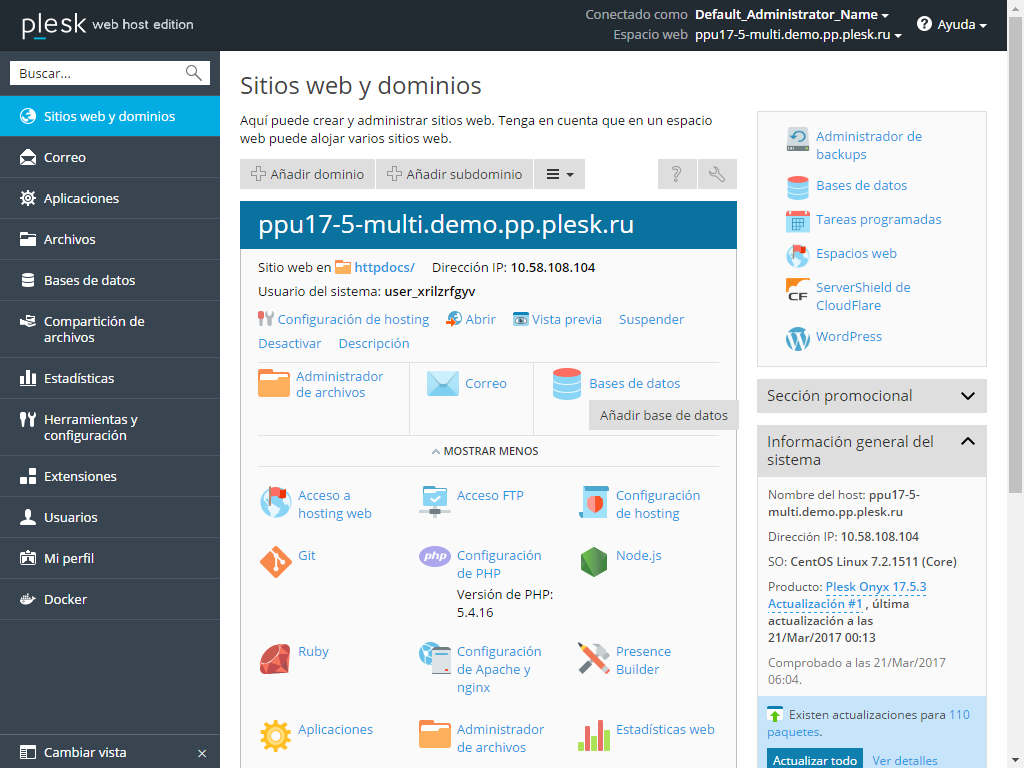 Additional Language Pack extension - Plesk