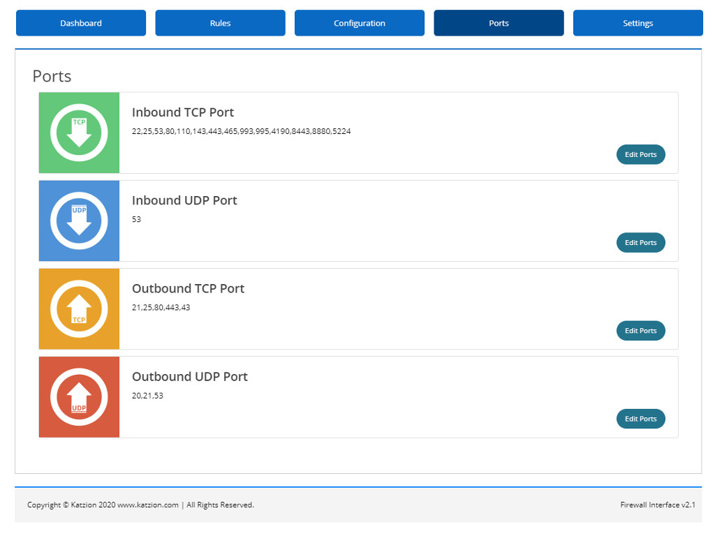 Firewall Interface extension - Plesk