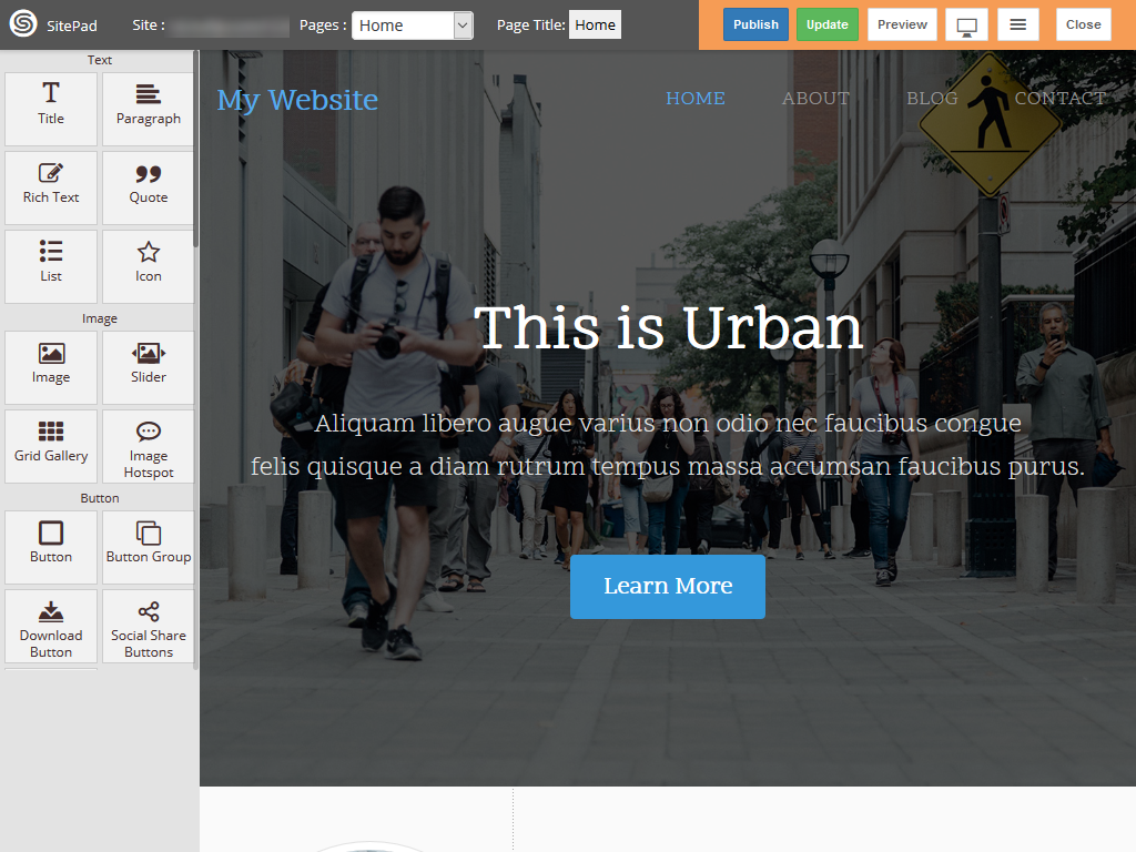 SitePad Website Builder - extension for Plesk