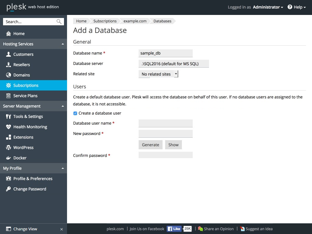 Developer Pack extension - Plesk